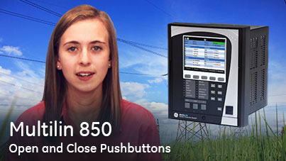 Multilin 850 - Open and Close Programmable Pushbuttons