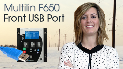 Multilin F650 - Communicate Using Front USB Port
